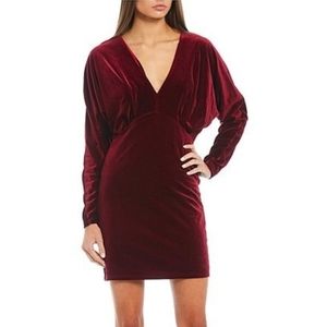 Gianni Bini | Dresses | Gianni Bini Long Sleeve Vneck Velvet Dress In ...